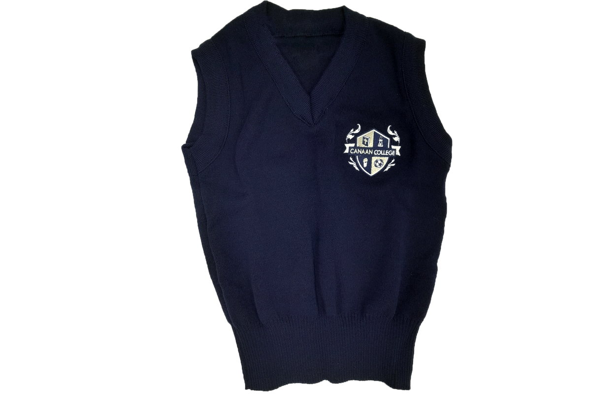 Sleeveless Emb Jersey - Canaan College – Gem Schoolwear