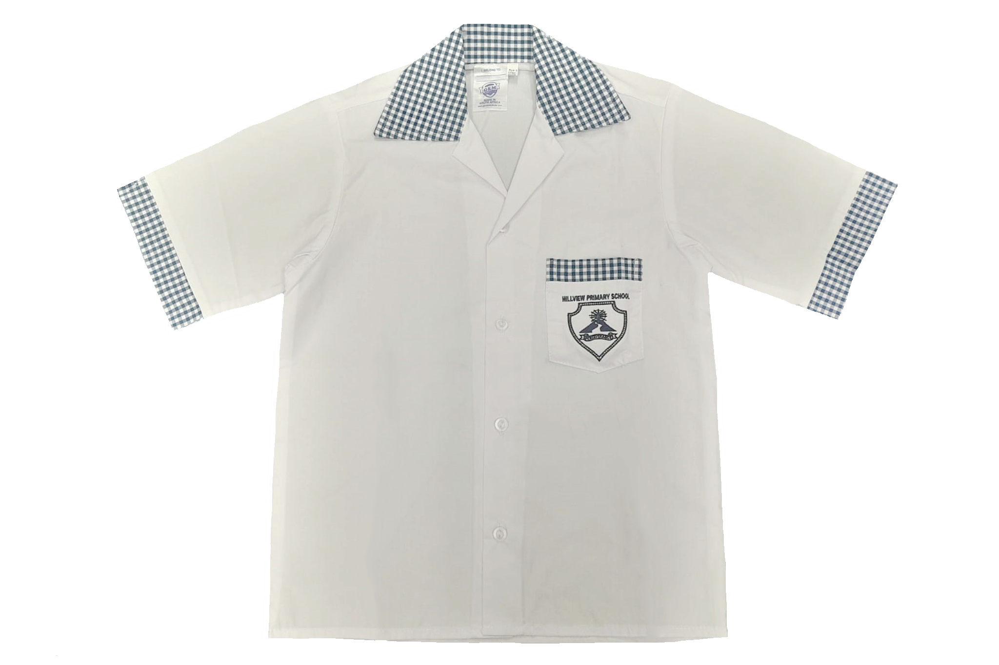Shortsleeve Emb Shirt - Hillview – Gem Schoolwear