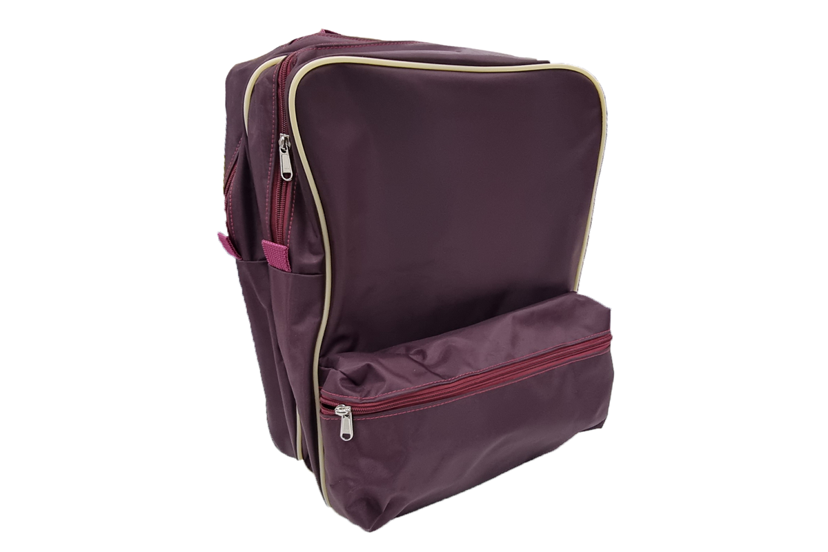 Maroon/Gold Senior Backpack Bag – Gem Schoolwear