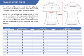 Size Guide – Gem Schoolwear