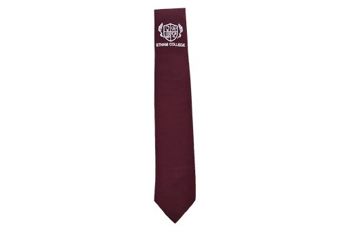 Embroidered Tie - Etham College – Gem Schoolwear